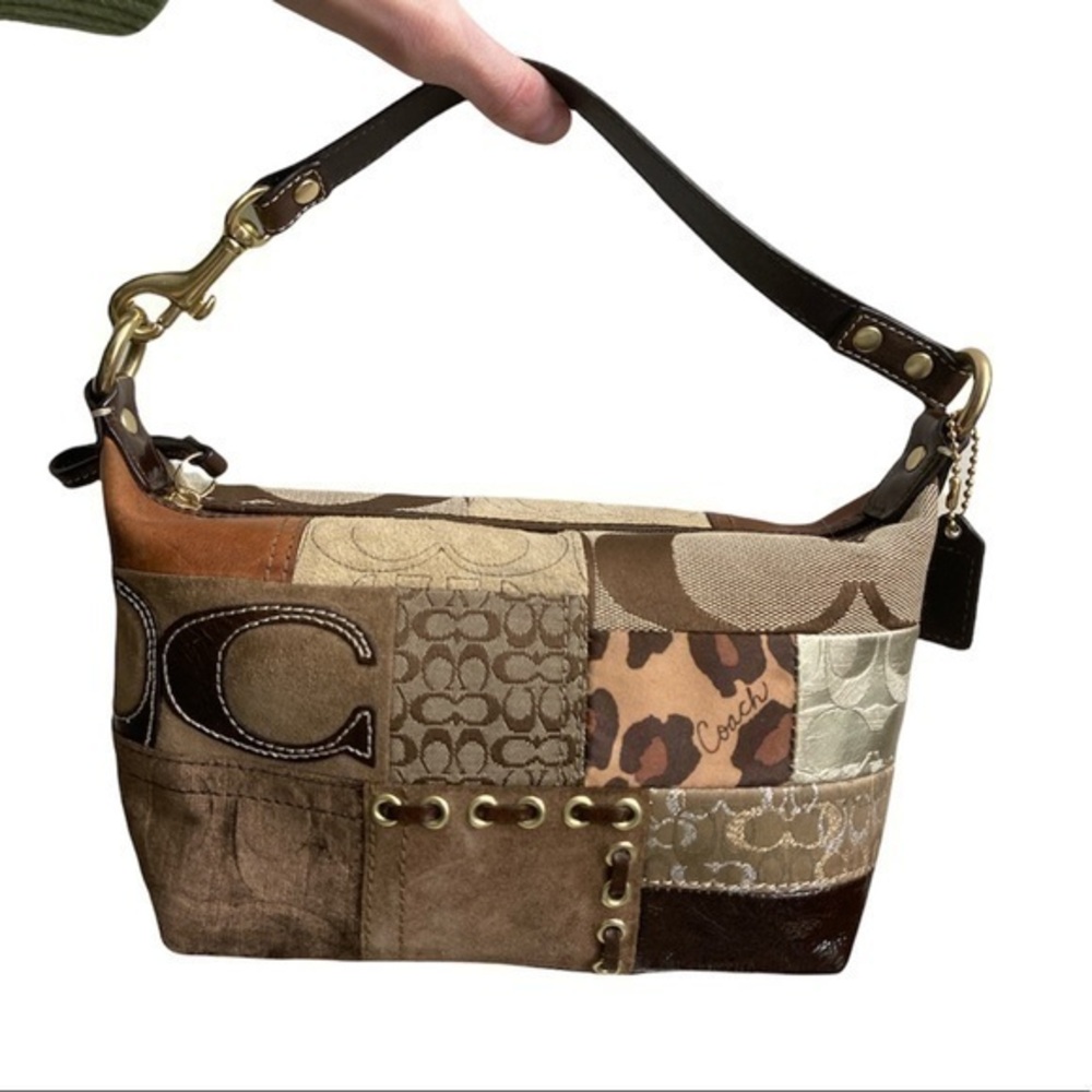 Coach Multi Textured Patchwork Mini Bag - Gem